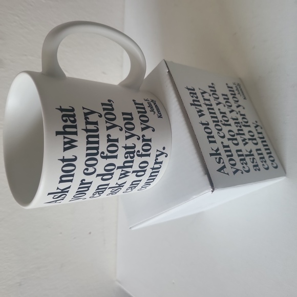 Quotable Mugs | Dining | New Quotable Ceramic Mug Jfk Quote 4oz | Poshmark